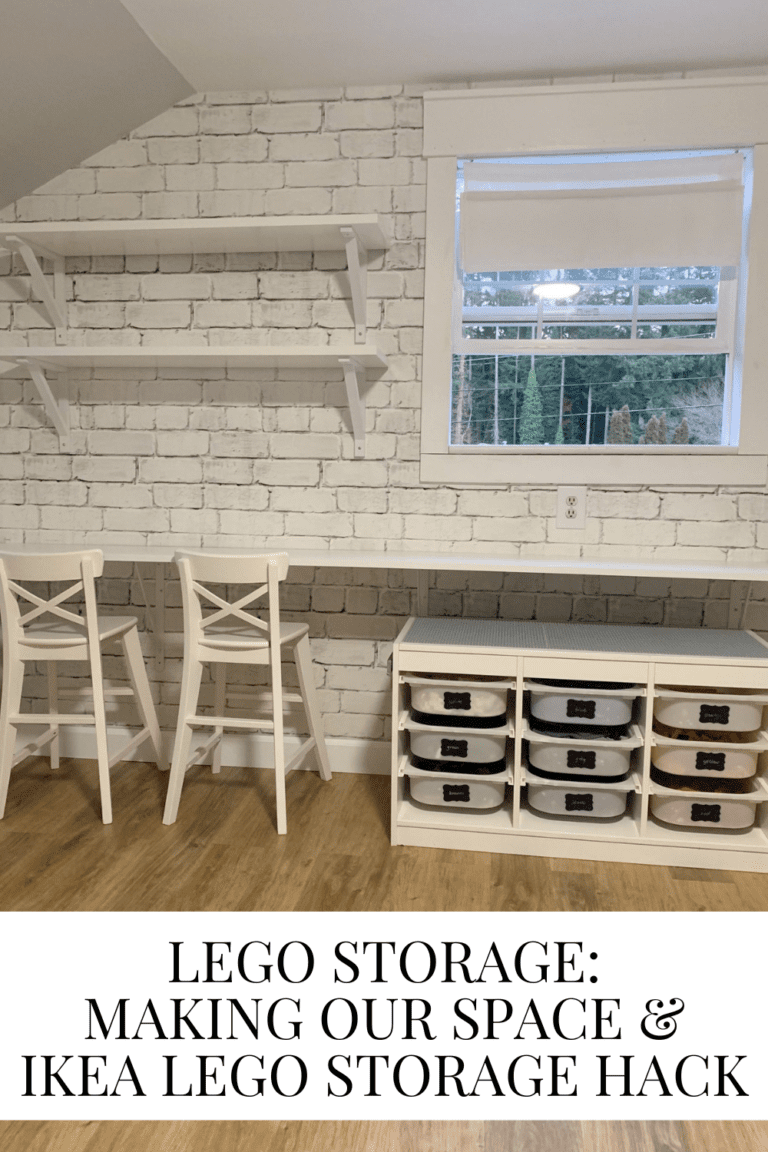 LEGO Storage: Making Our Space And Space and Ikea Lego Storage Hack