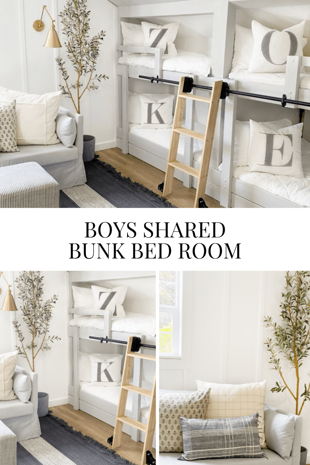 Boys Shared Bunk Bed Room