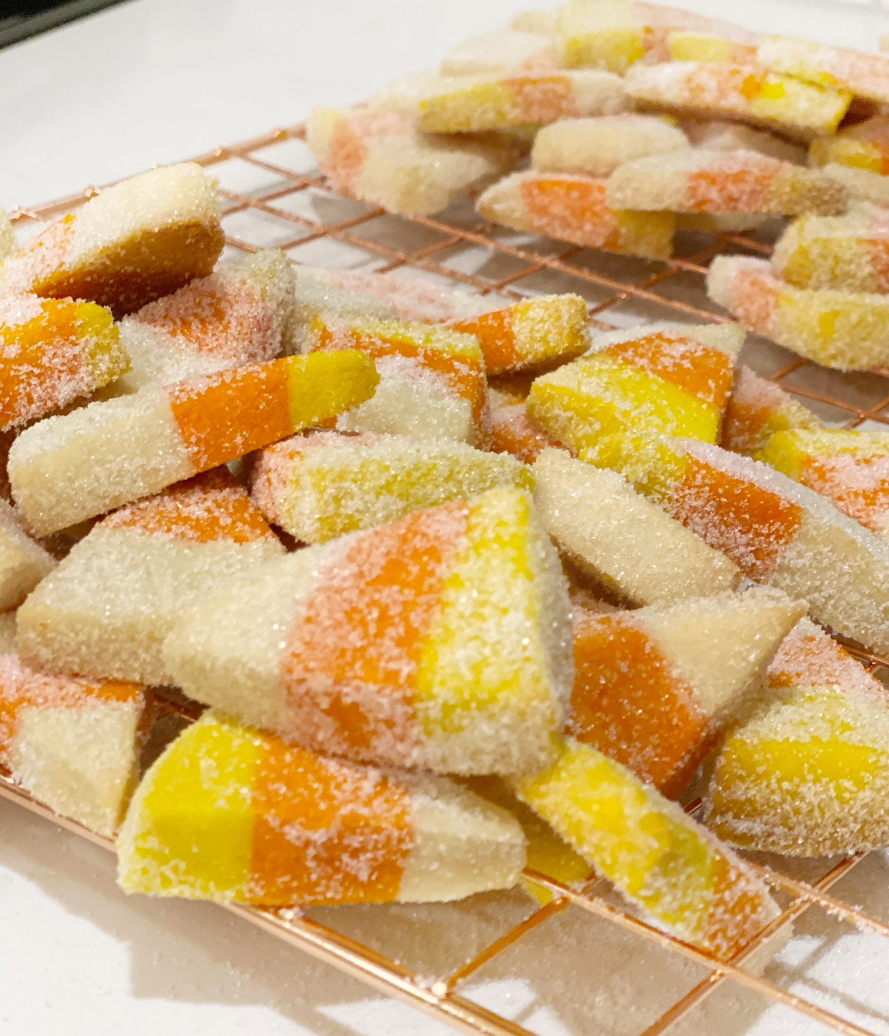 Candy Corn Sugar Cookies - 3 Ways