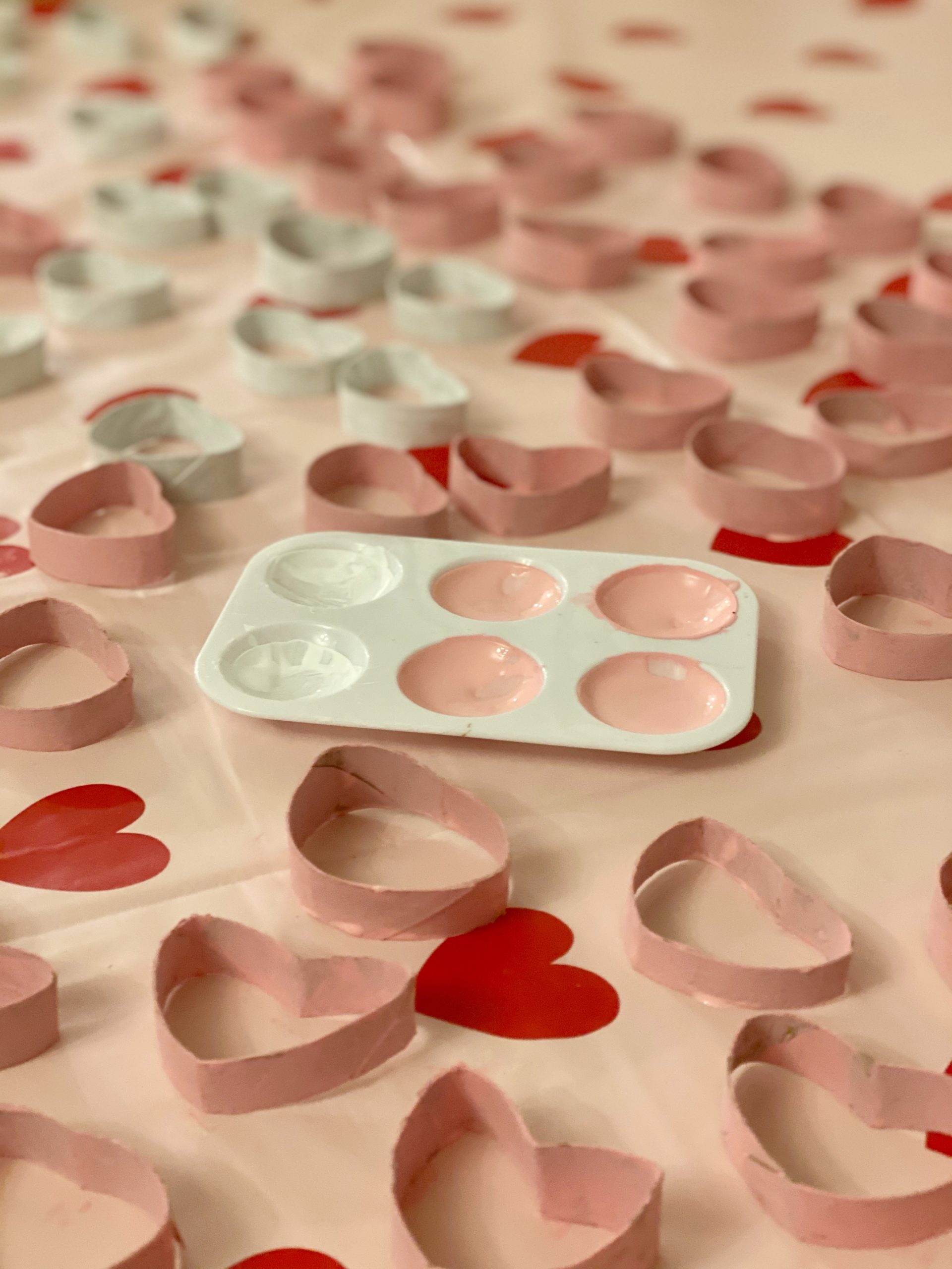 Valentine's Day Paper Heart Garland