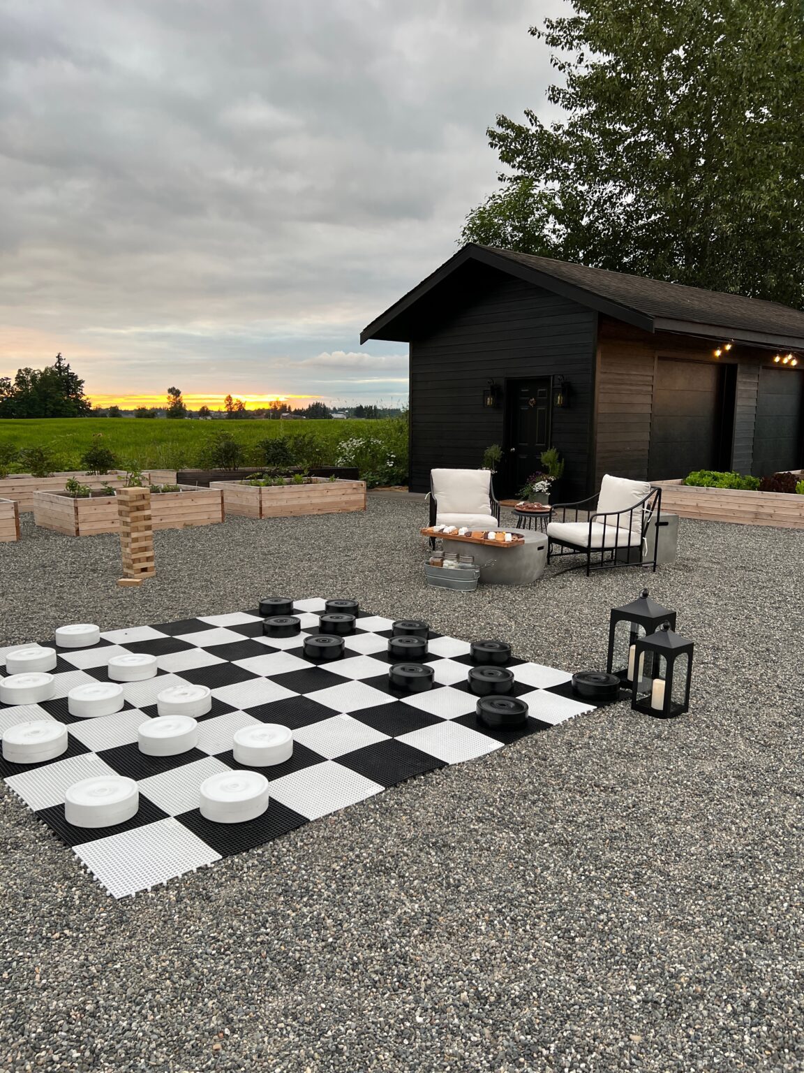 Backyard Garden Design and Game Ideas