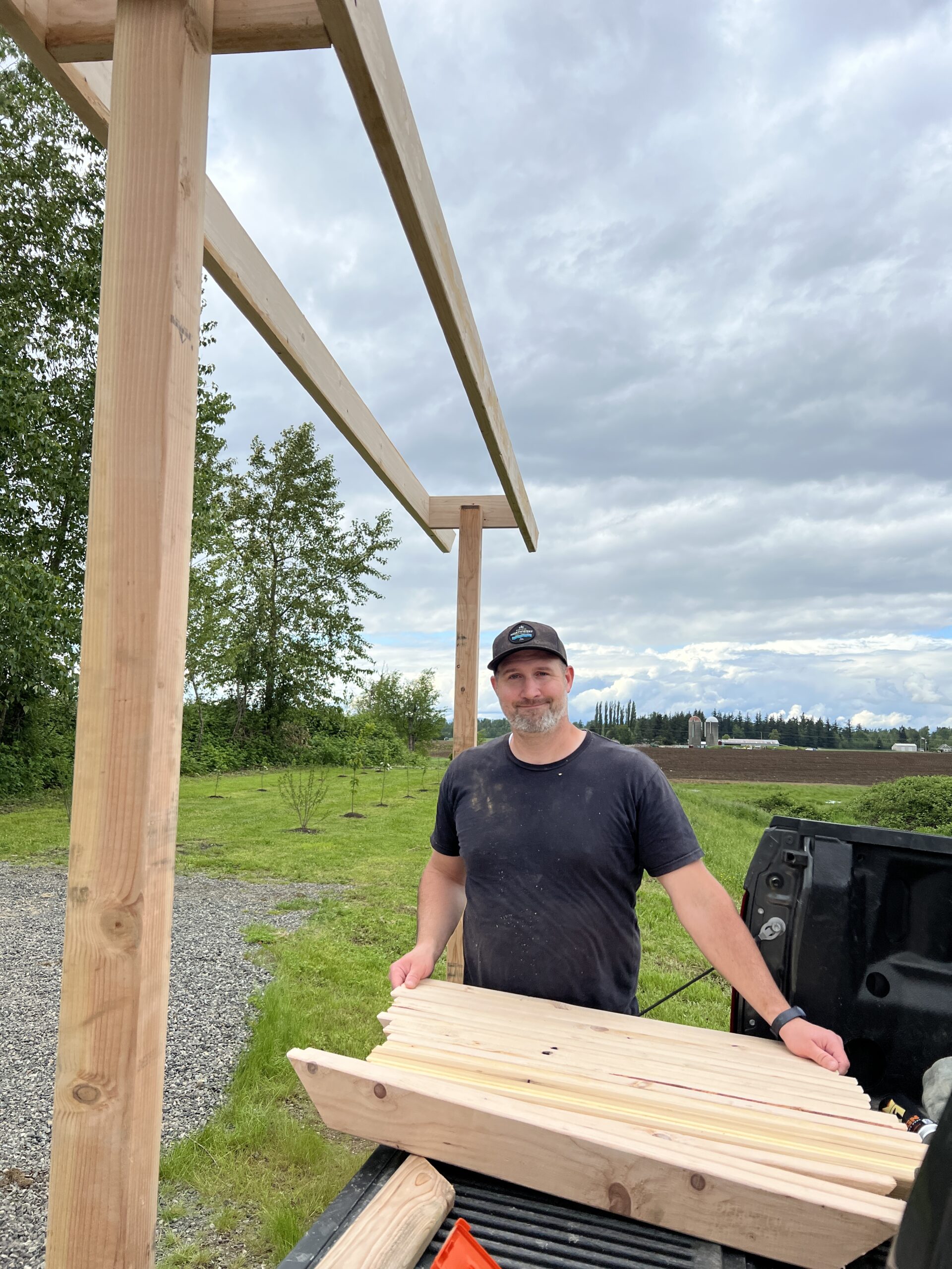 DIY Grape Arbor Trellis