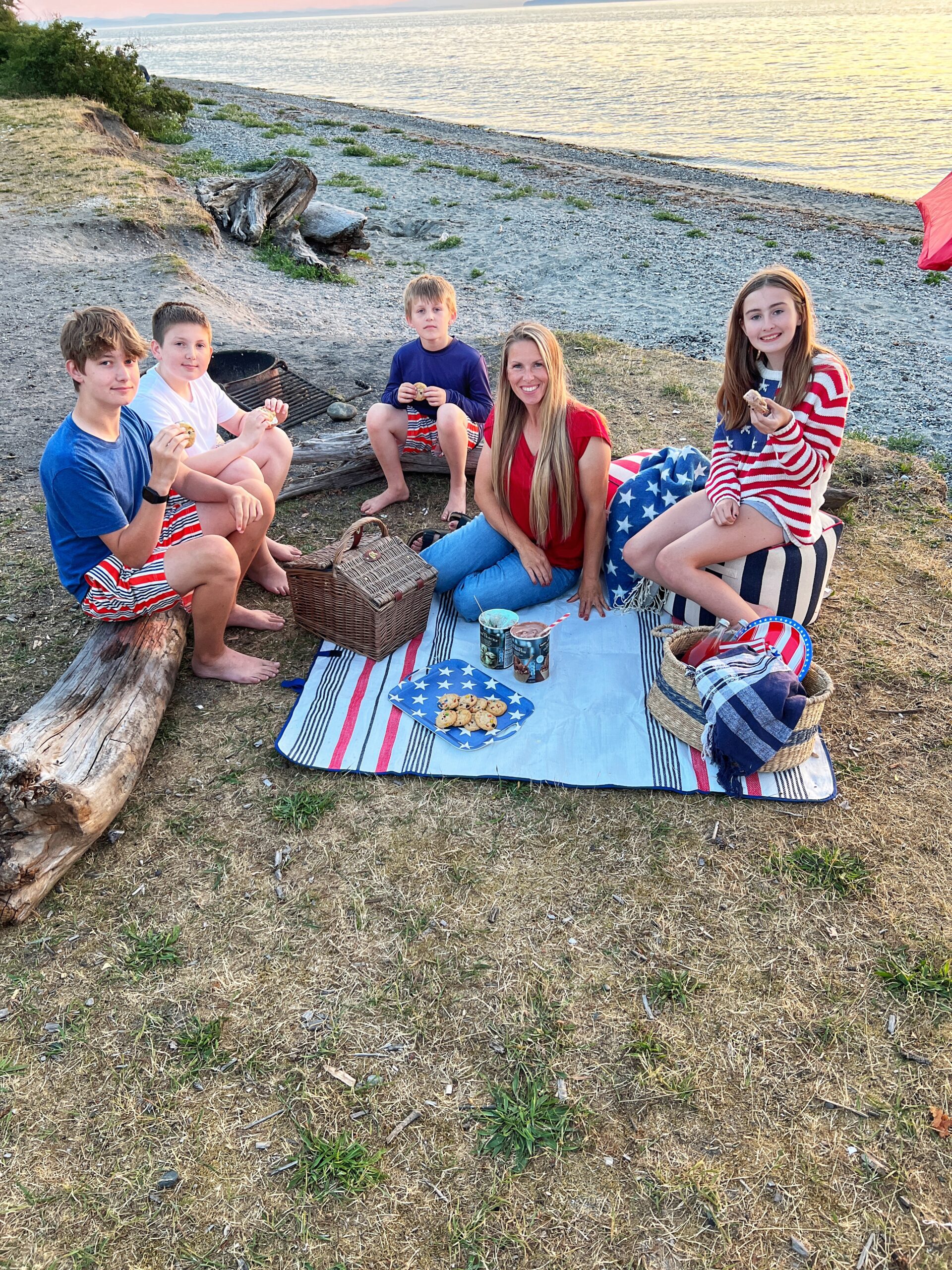 Fourth of July Beach Picnic-Semiahmoo