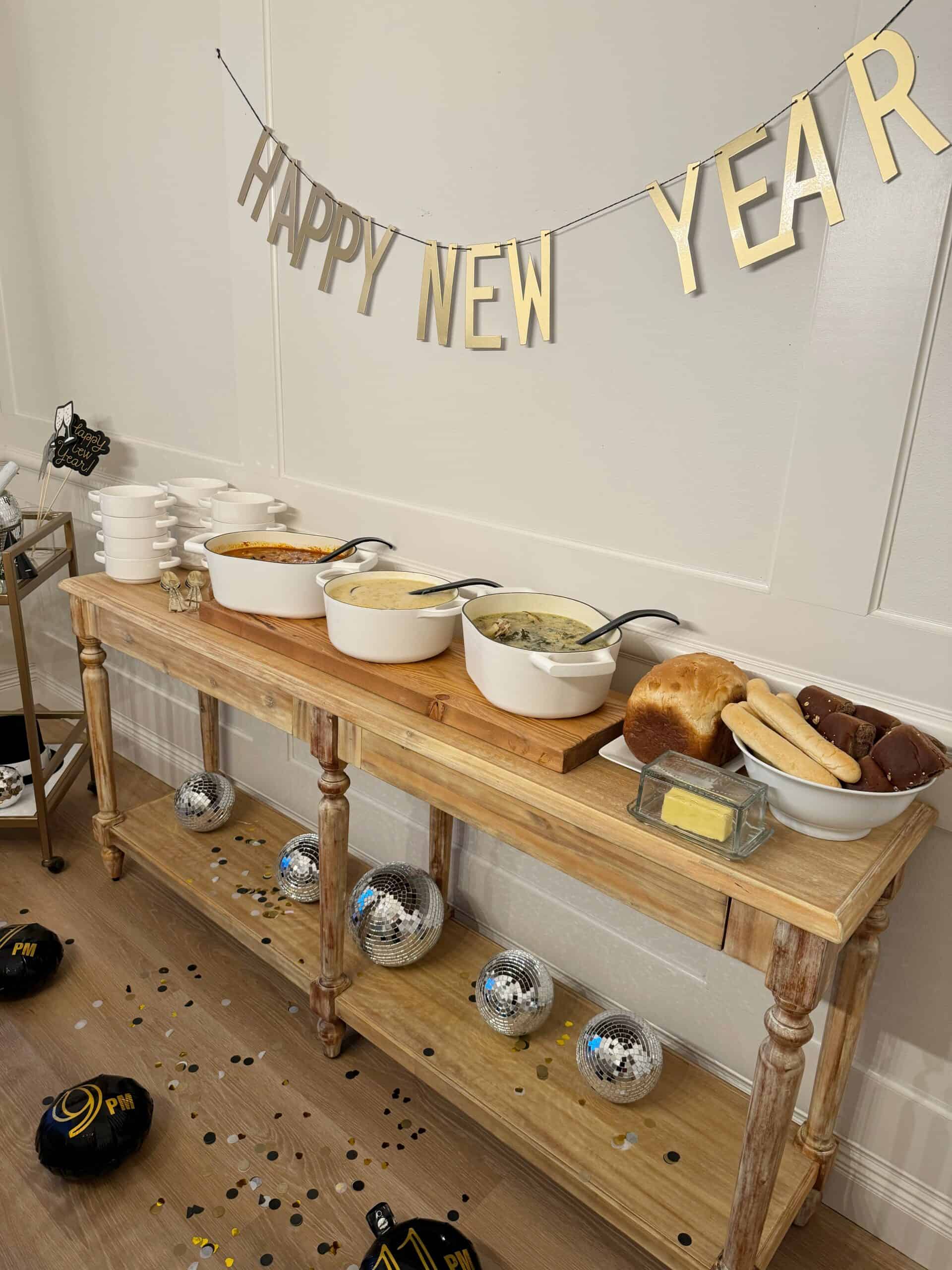 New Years Eve - Soup Bar & Setup