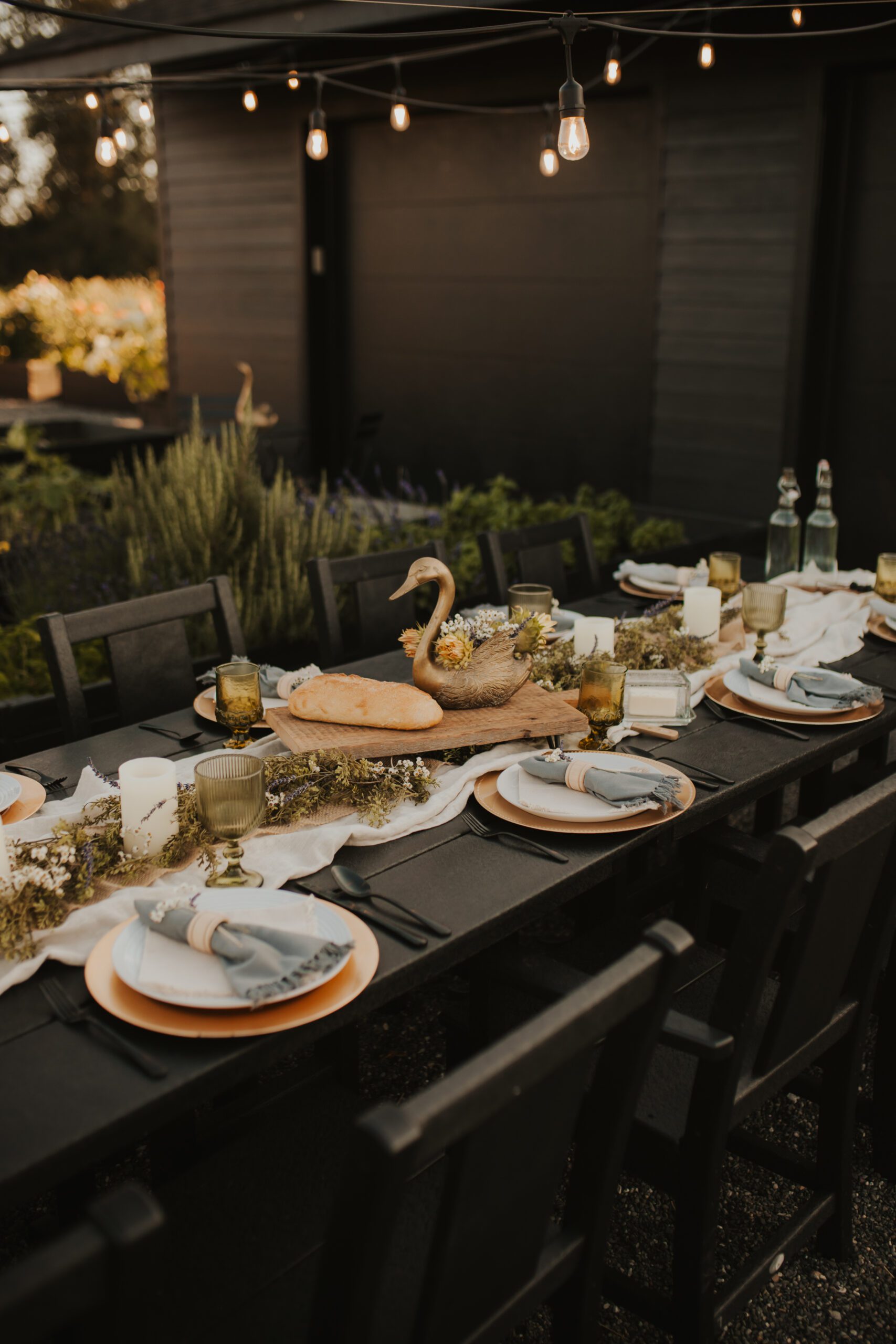 Fall Outdoor Dining Table - In the Garden