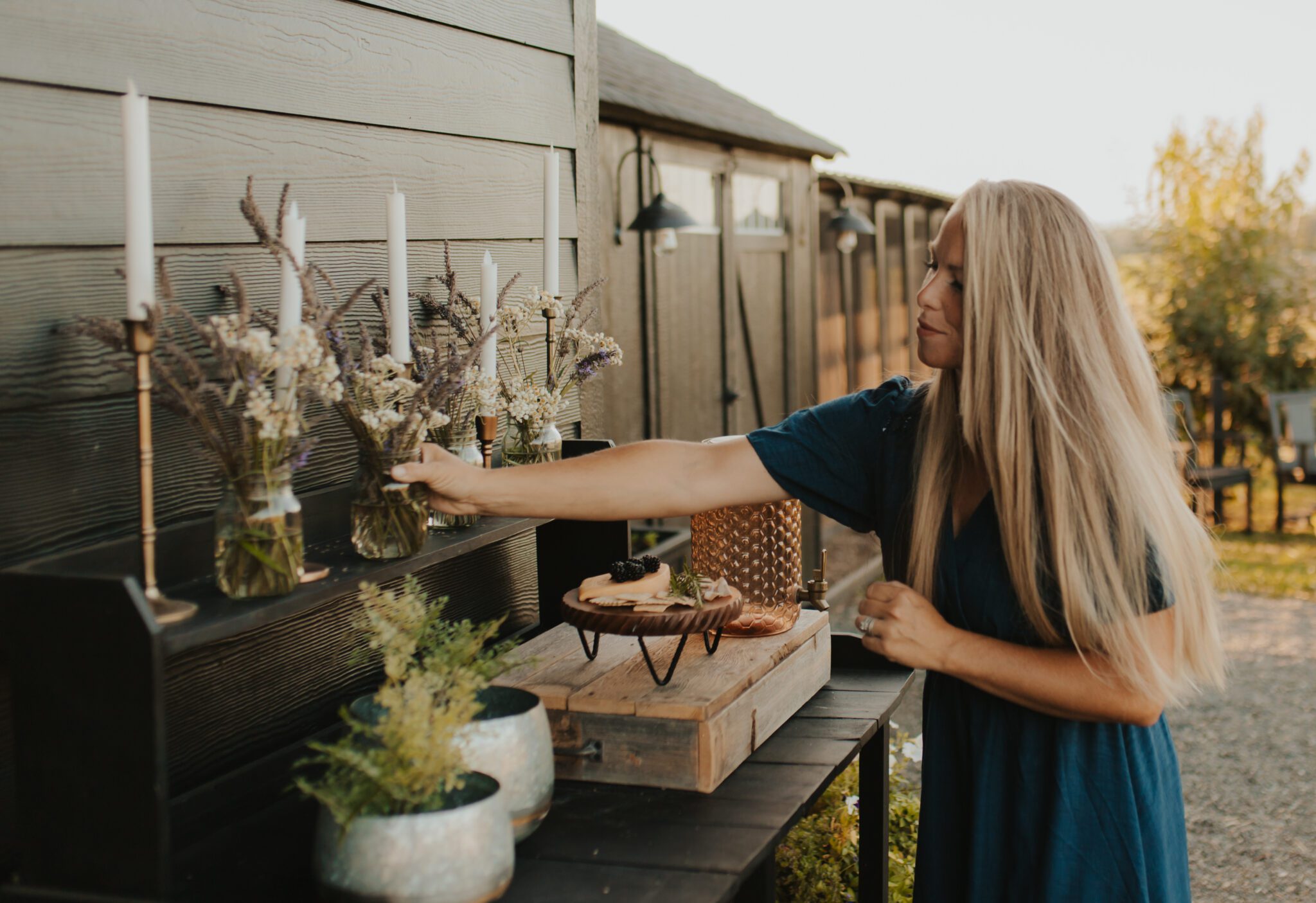 Fall Outdoor Dining Table - In the Garden