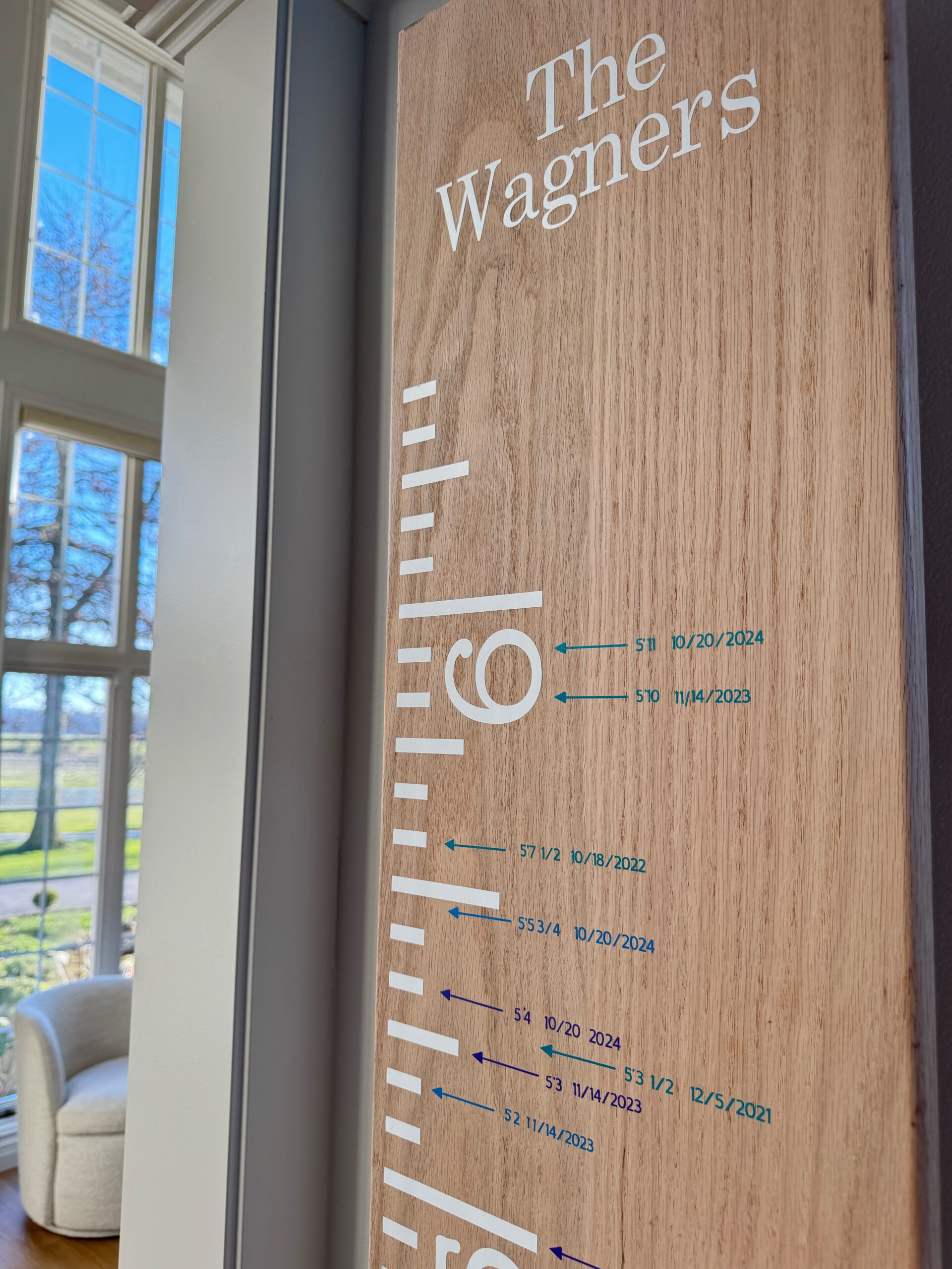 DIY Growth Chart