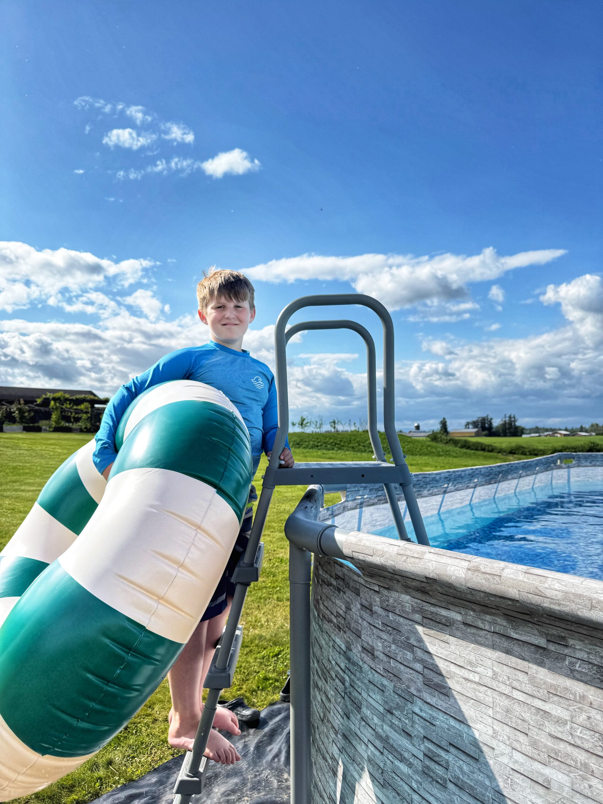 Our Backyard Pool Setup - Summer Ready
