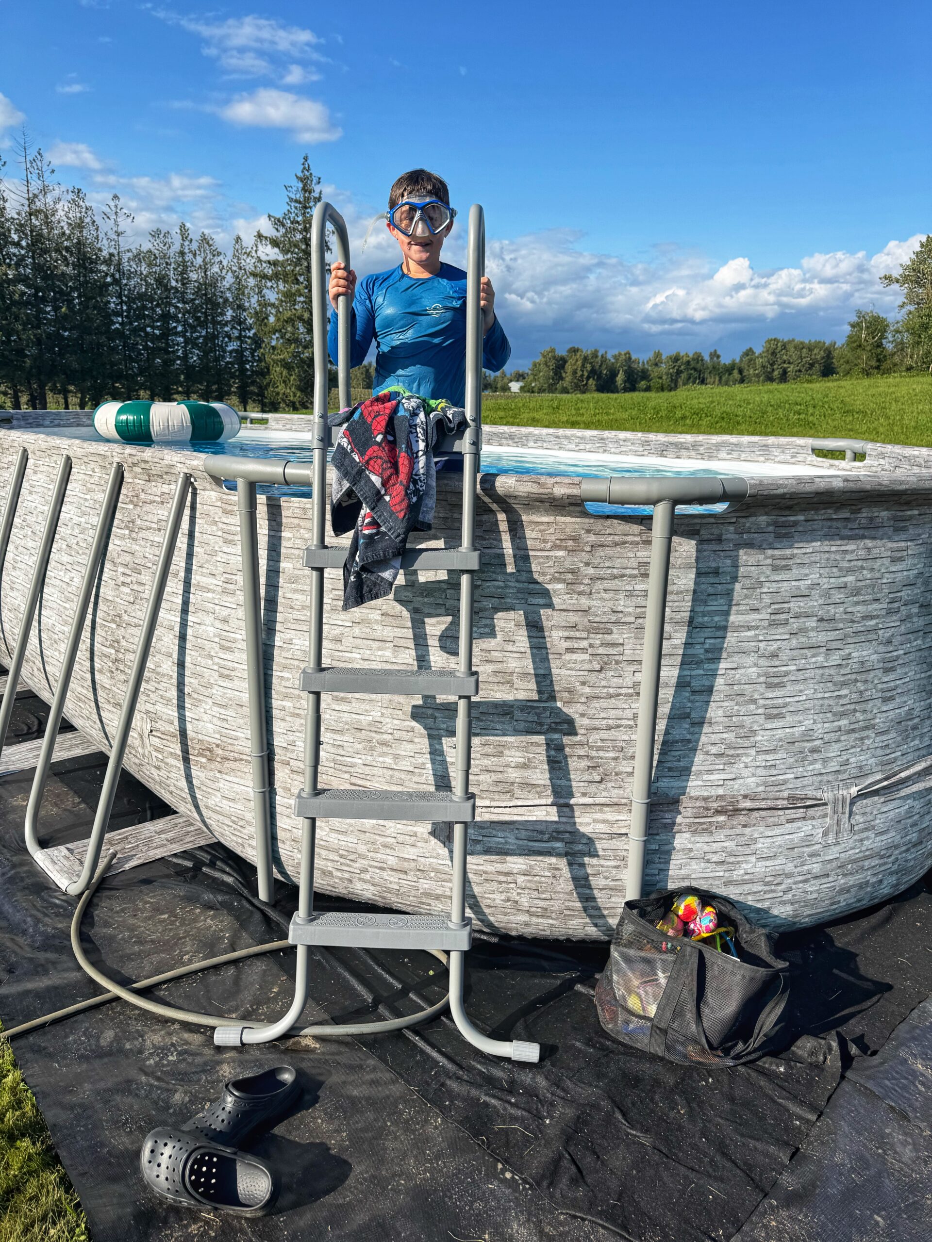 Our Backyard Pool Setup - Summer Ready